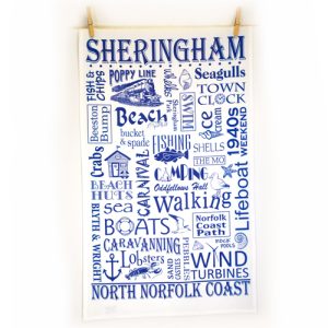 Sheringham calligraphy tea towel - Blyth and Wright Ironmongers | China ...